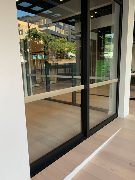 Safety Visual Glazing Strip – Bractile Signs