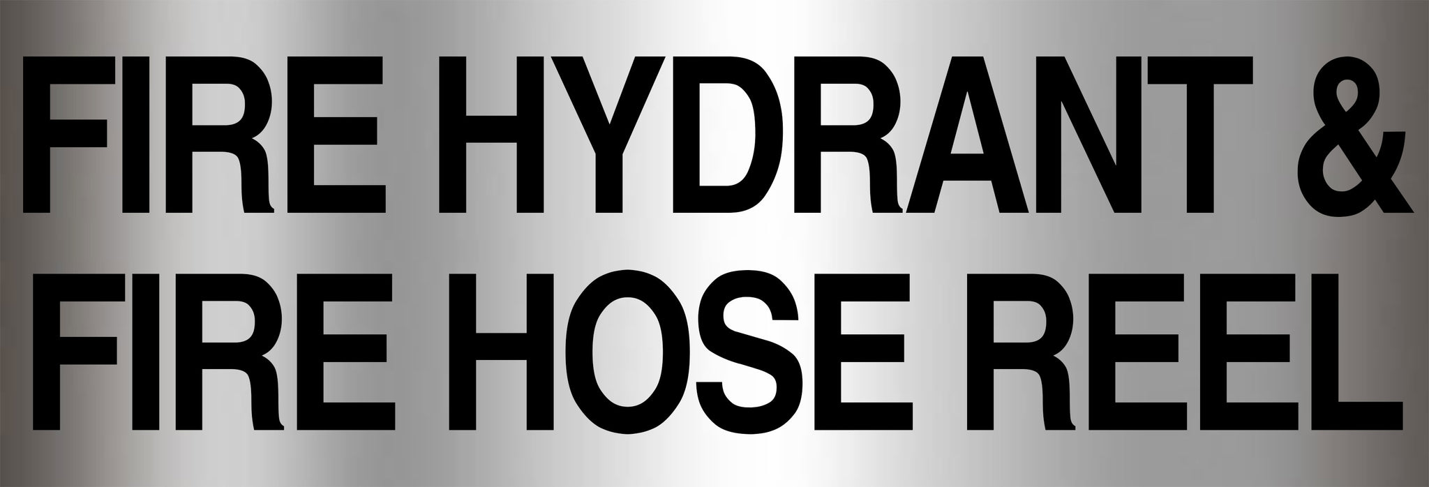 Fire Hydrant & Fire Hose Reel Sign - Aluminium – Bractile