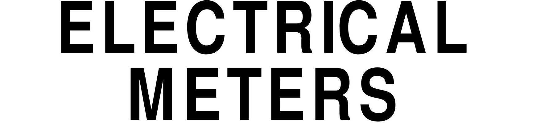 Electrical Meters Vinyl Sticker – Bractile