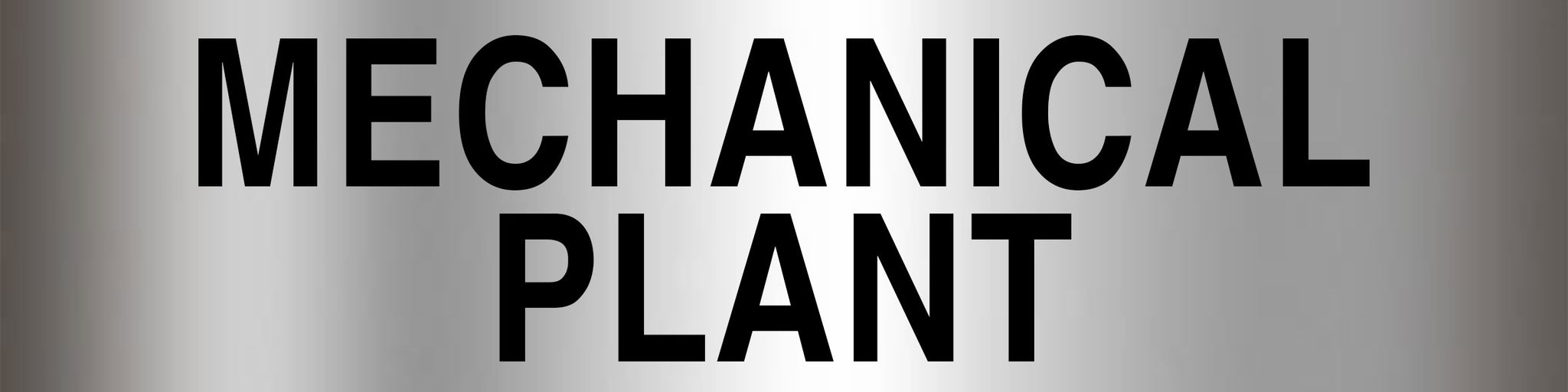Mechanical Plant Sign - Aluminium – Bractile Signs