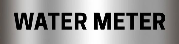 Water Meter Sign - Aluminium – Bractile Signs