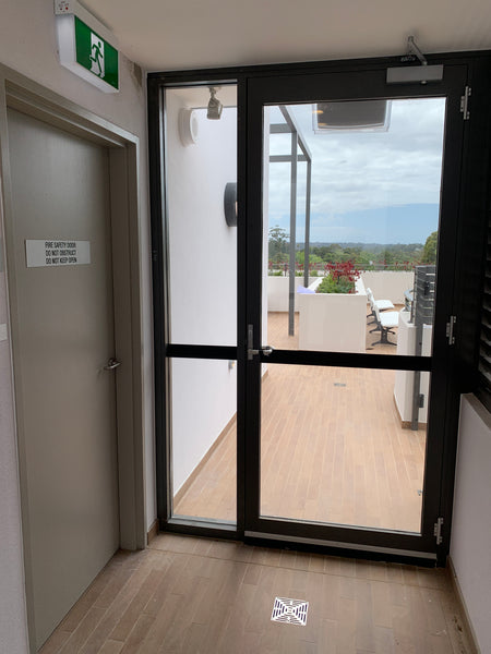 Safety Visual Glazing Strip – Bractile Signs