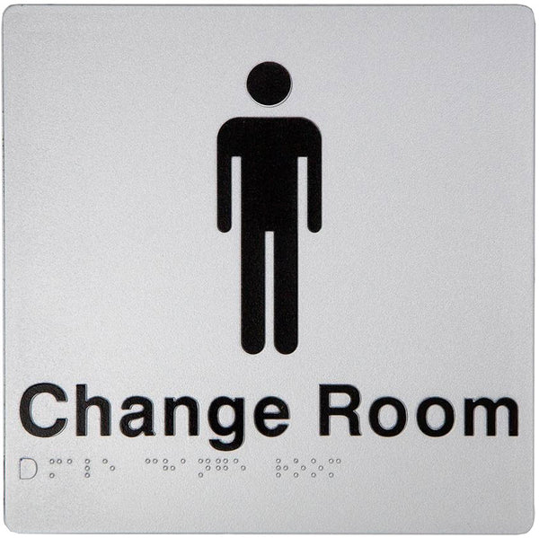 Braille & Tactile Male Change Room Sign – Bractile Signs