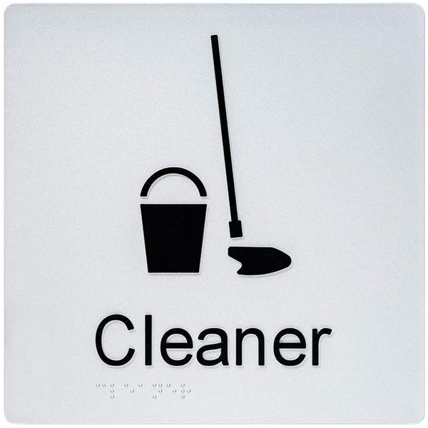 Cleaner Sign - Plastic – Bractile Signs