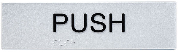 Push Sign - Plastic – Bractile Signs
