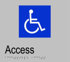 Braille & Tactile Accessible Entry Sign – Bractile Signs