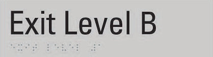 Braille & Tactile Exit Level Basement Sign – Bractile Signs
