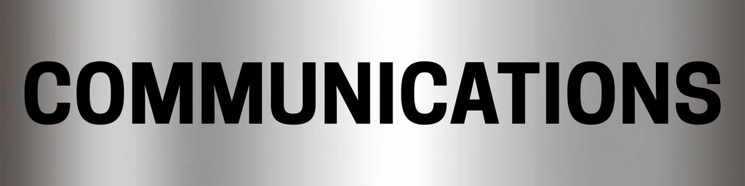 Communications Sign - Aluminium – Bractile Signs