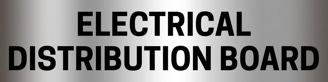 Electrical Distribution Board Sign - Aluminium – Bractile Signs