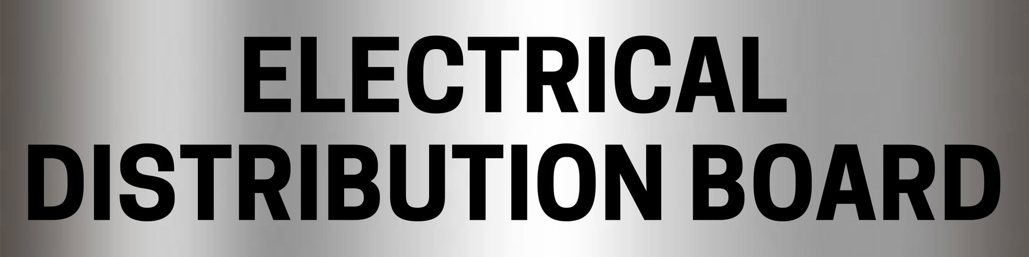 Electrical Distribution Board Sign - Aluminium – Bractile Signs