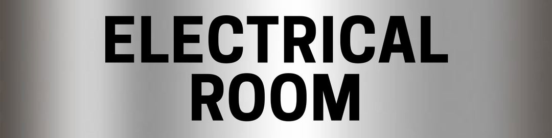 Electrical Room Sign - Aluminium – Bractile Signs