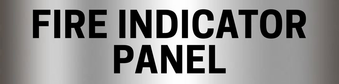 Fire Indicator Panel Sign - Aluminium – Bractile Signs