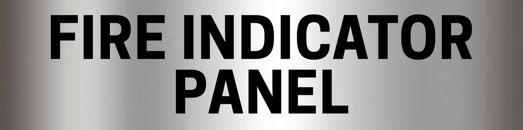 Fire Indicator Panel Sign - Aluminium – Bractile Signs