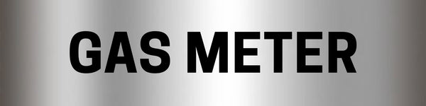 Gas Meter Sign - Aluminium – Bractile Signs