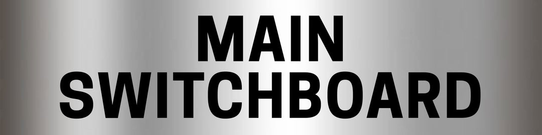 Main Switchboard Sign - Aluminium – Bractile Signs